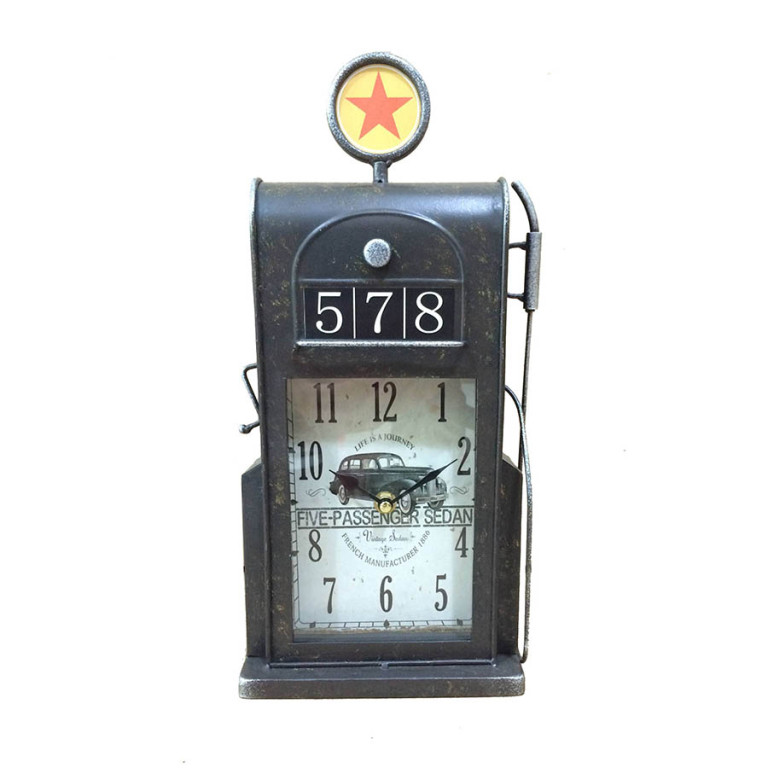 Vintage Gas Pump Clock | Boxman