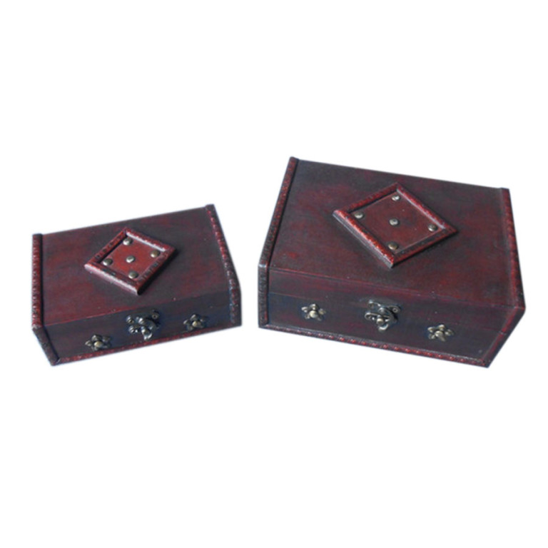 FX11072 Vintage Rectangle Small Box (Set of 2) | Boxman