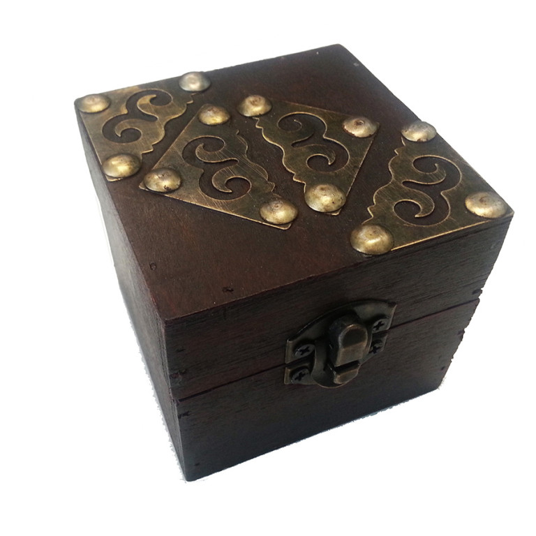 Large Square Box with Metal Top | Boxman