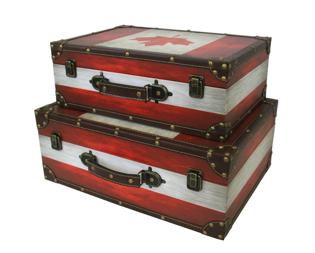 Canadian Flag Suitcase, Set of 2 | Boxman