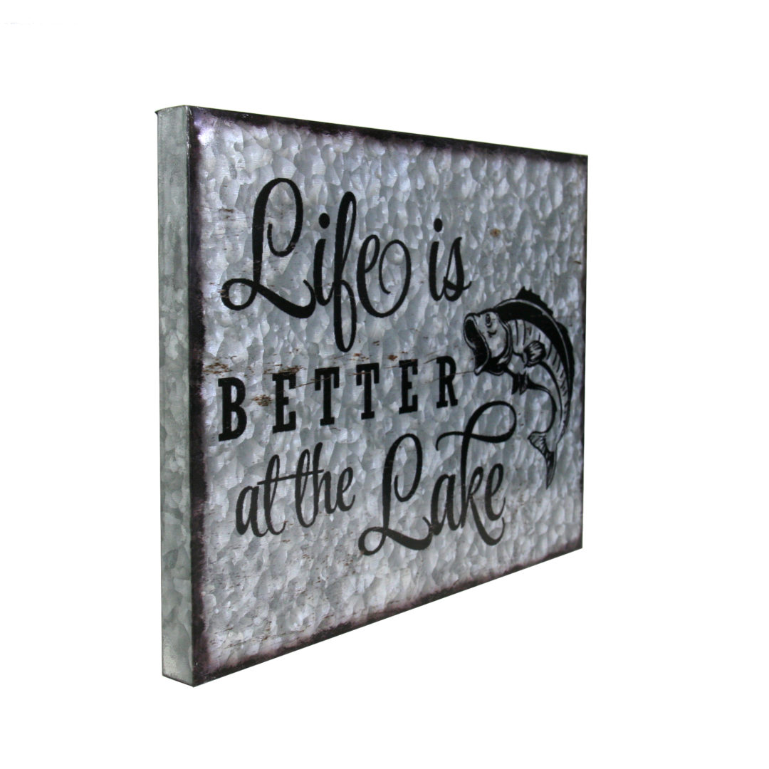 Metal Wall Art – Life is Better at the Lake | Boxman