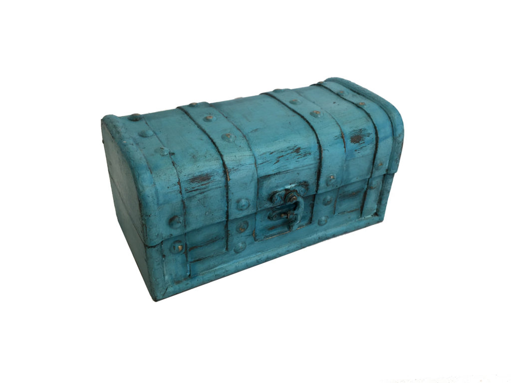 Small Blue Double-Banded Box | Boxman