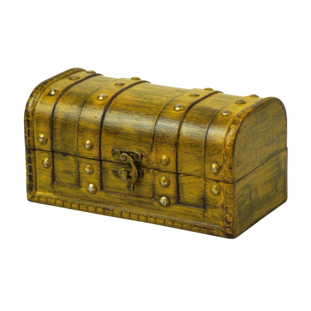 Disstressed Yellow Double-Banded Box | Boxman