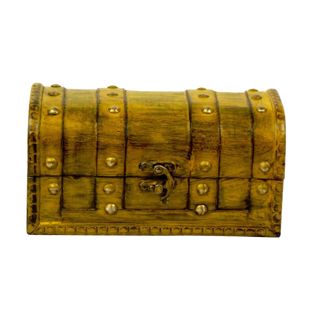 Disstressed Yellow Double-Banded Box | Boxman