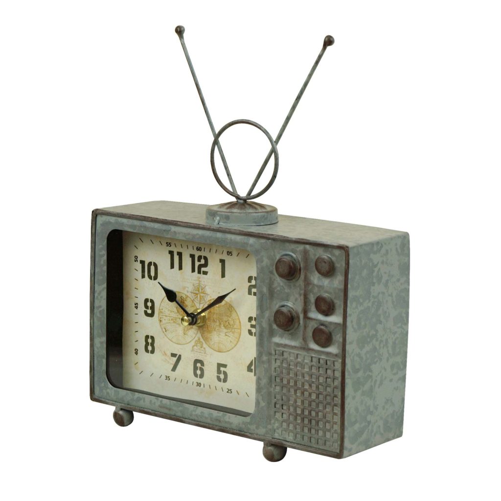 Metal Television Table Clock | Boxman