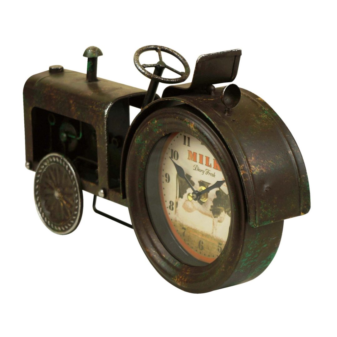 Vintage Tractor Tabletop Clock | Boxman