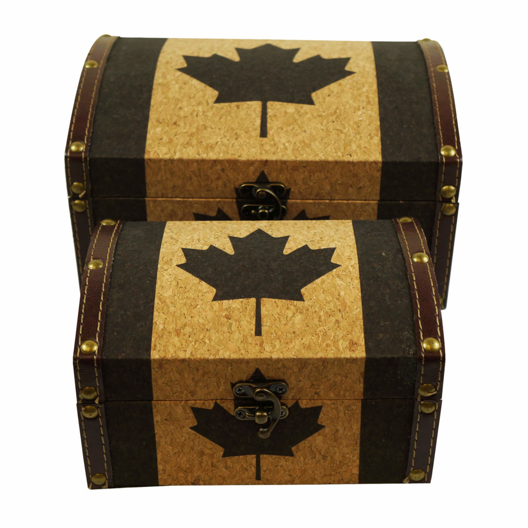 Dome Shape Canadian Flag Box Set, Set of 2 | Boxman