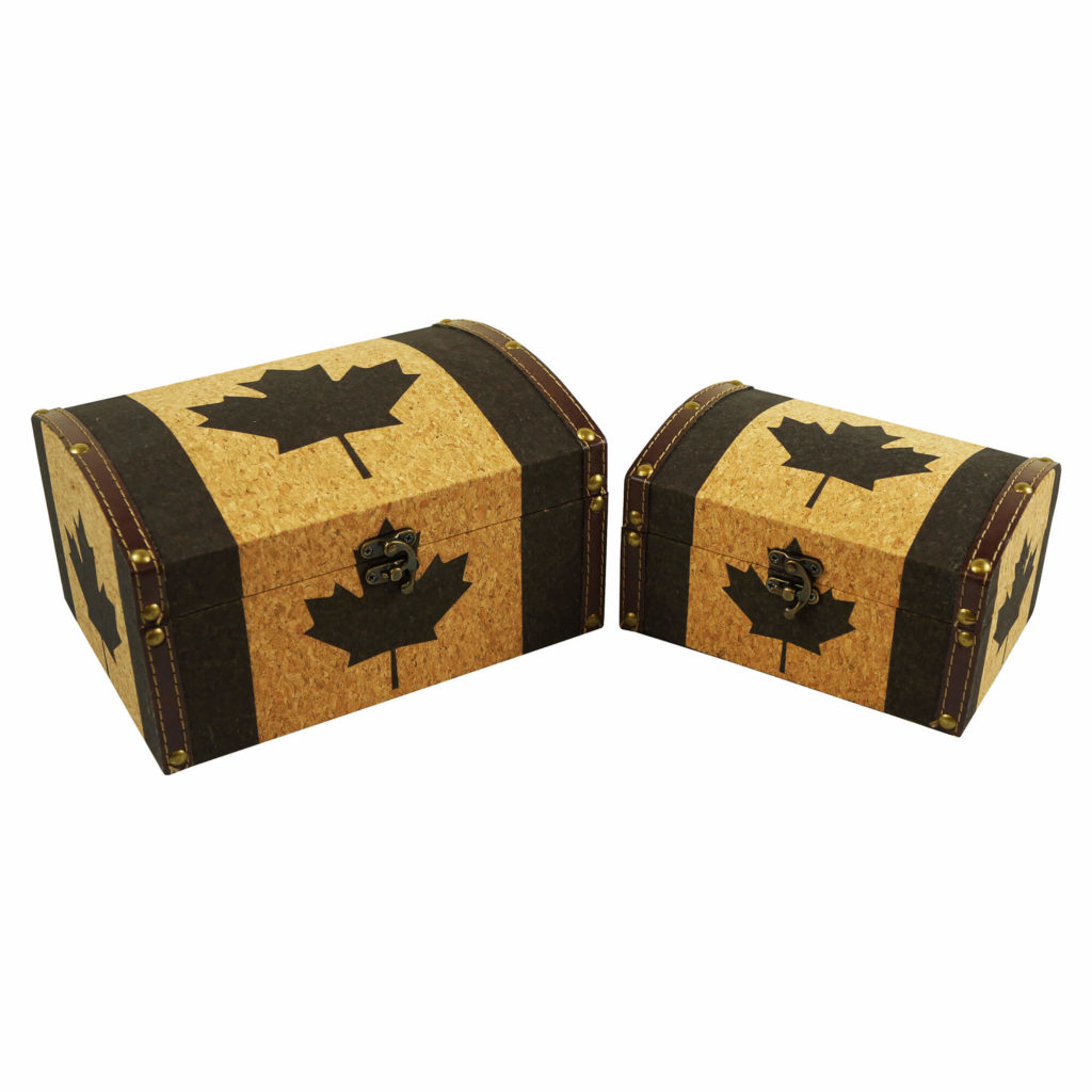 Dome Shape Canadian Flag Box Set, Set of 2 | Boxman