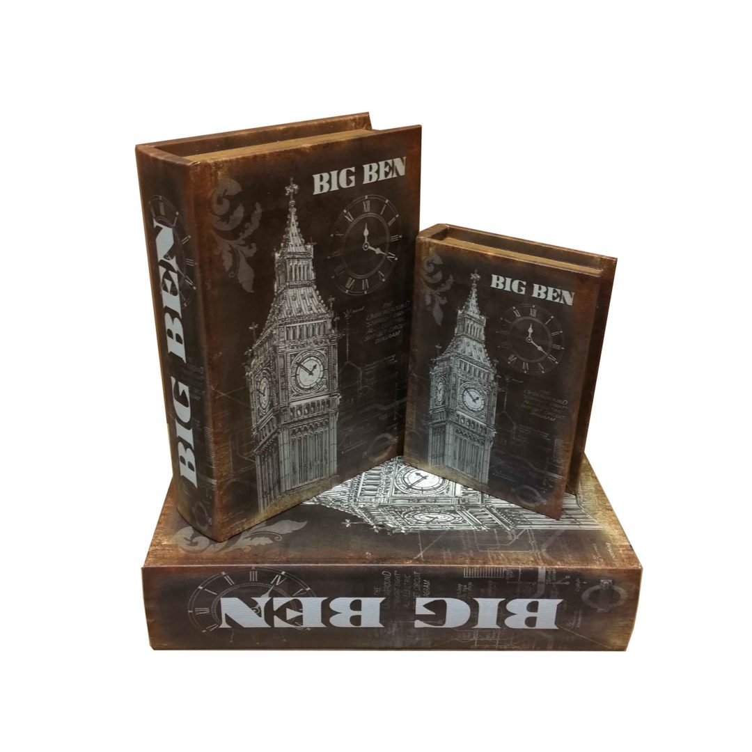 Big Ben Design Lined Book Set with Magnet, Set of 3 | Boxman