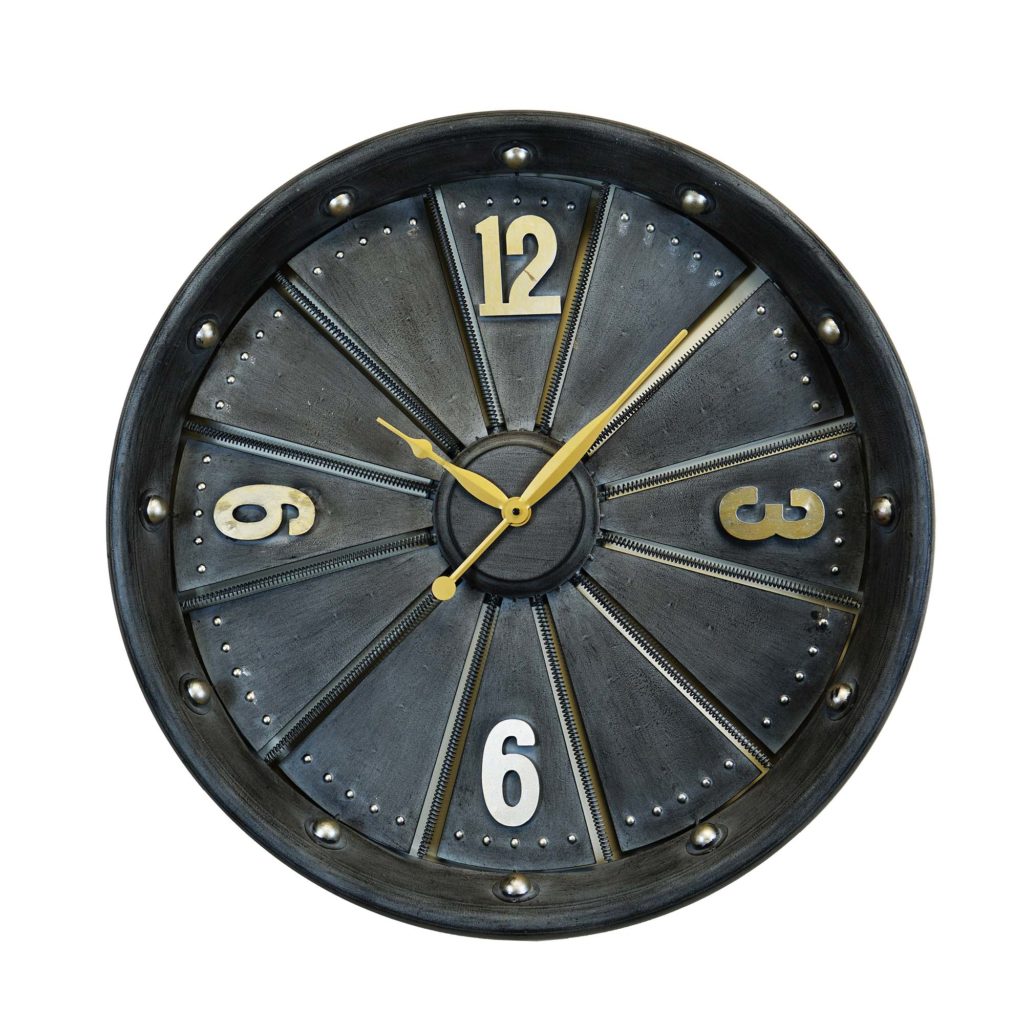 Grey Oversized 32″ Engine Wall Clock | Boxman