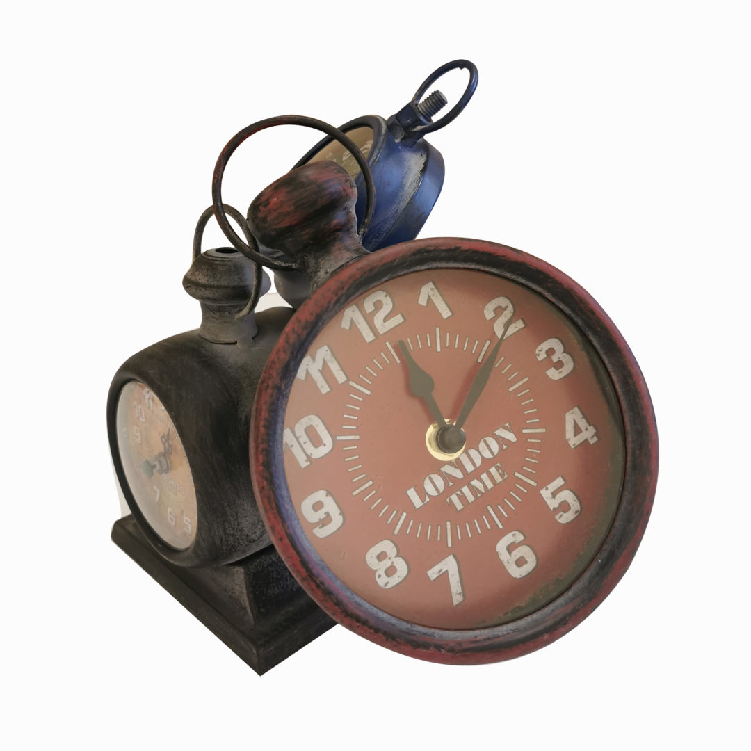 Triple Time Zone Table Clock- Toronto, London, and Paris | Boxman