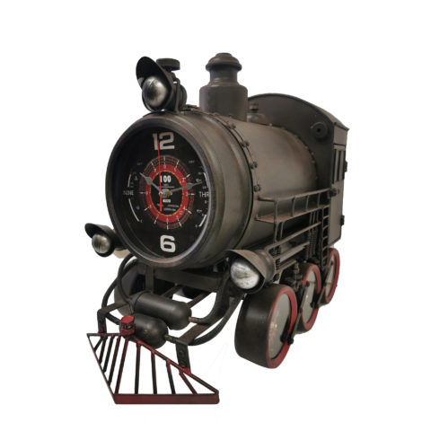 Steam Locomotive Wall Clock with 6 Time Zones | Boxman