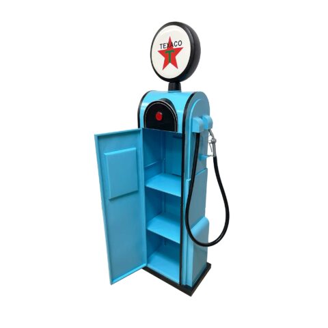 Blue Gas Pump Metal Cabinet | Boxman
